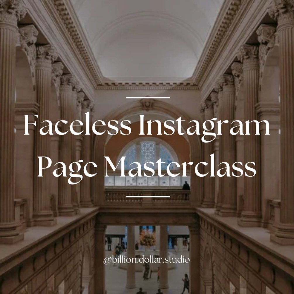 Instagram Faceless Page Masterclass