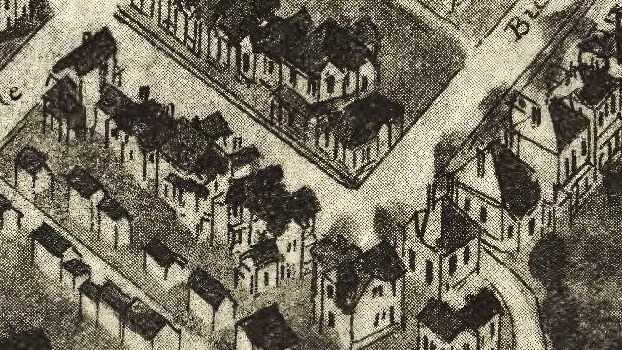 Aero view of Bristol 1912. by Fowler Thaddeus Mortimer