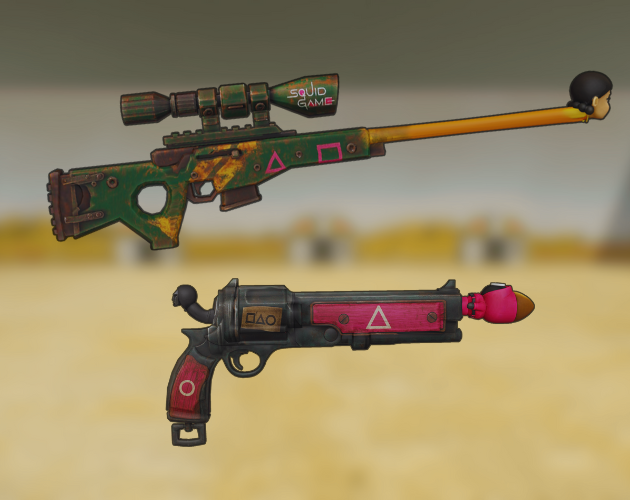 Squid Game Weapons 3D