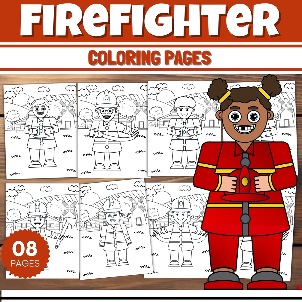 Fire Safety Prevention Week Coloring Pages - Fun Firefighter Coloring ...
