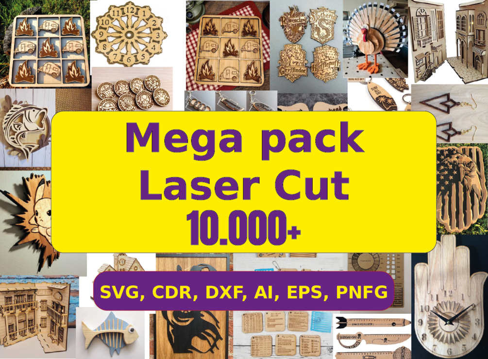 Ultimate Laser Crafting Collection: 10K Engraving & Cutting Bundle ...