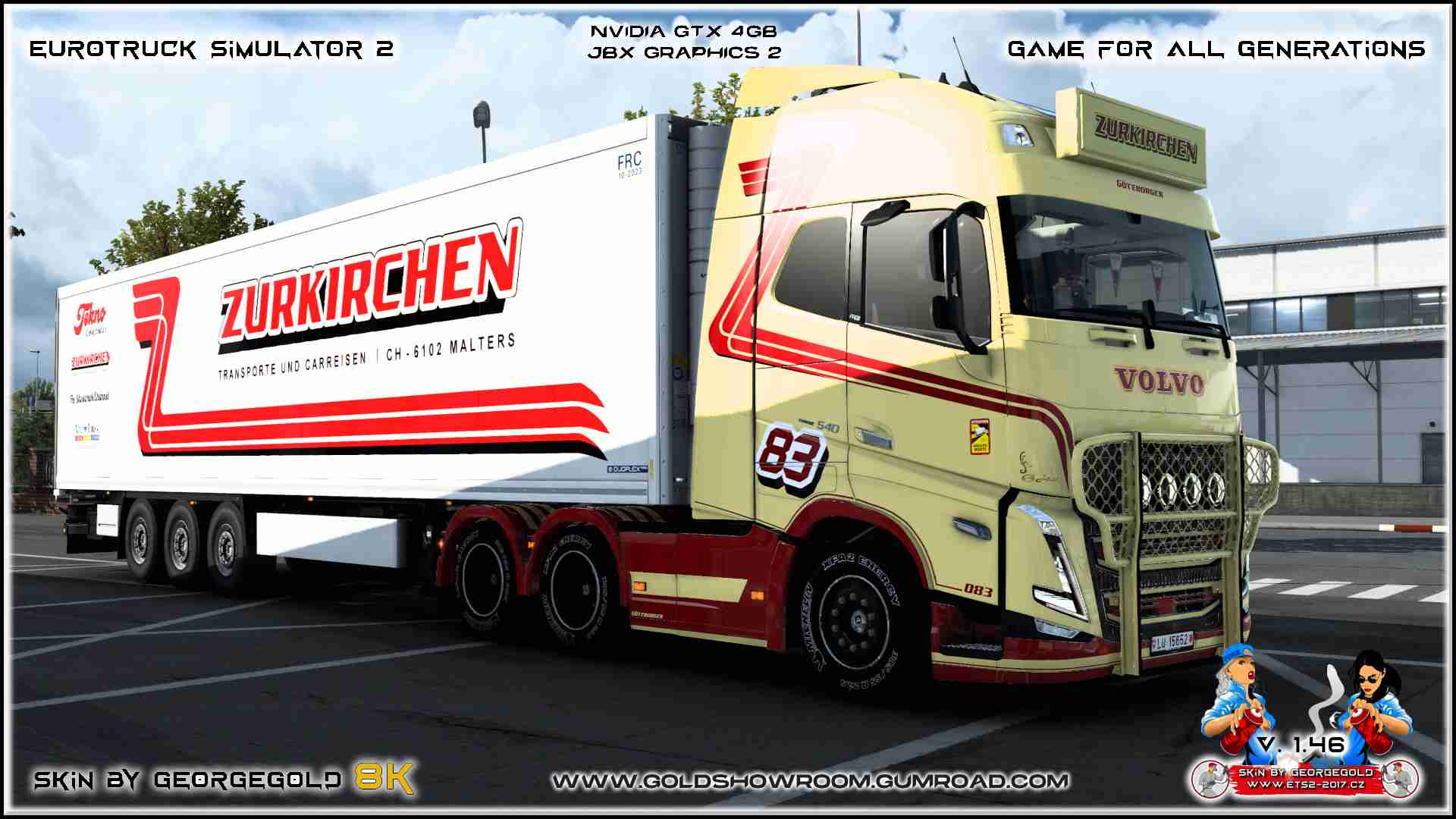 ETS 2 Skin Combo Volvo FH 5 Rework Zurkirchen