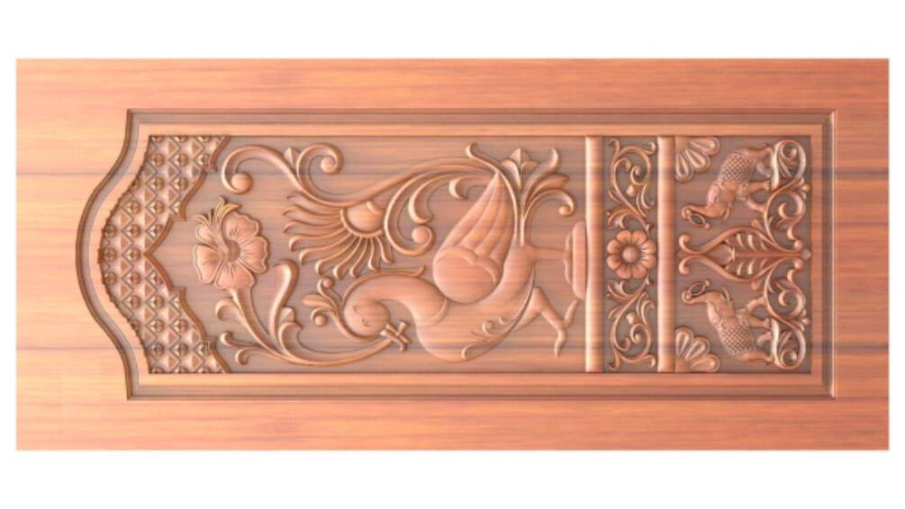 Exquisite Peacock-Themed CNC Art Design Created with ArtCAM