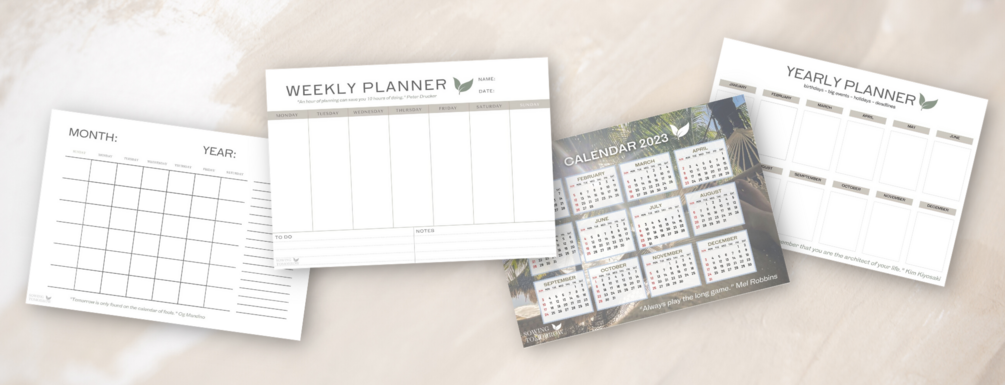 Free Printable Calendar Pack