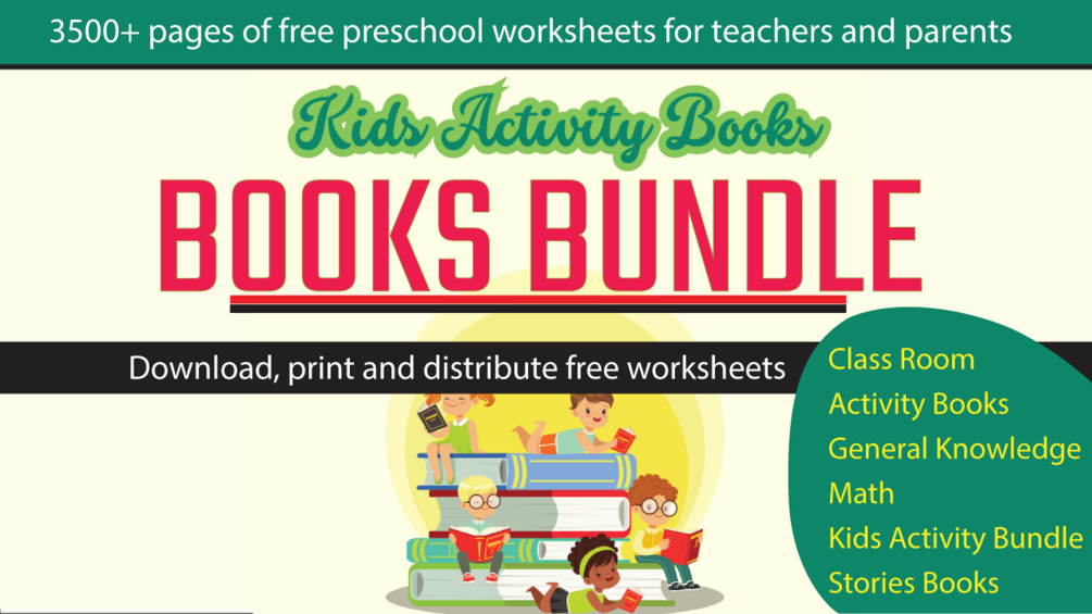 Kids Pre-School activity books in PDF , Ready to Print
