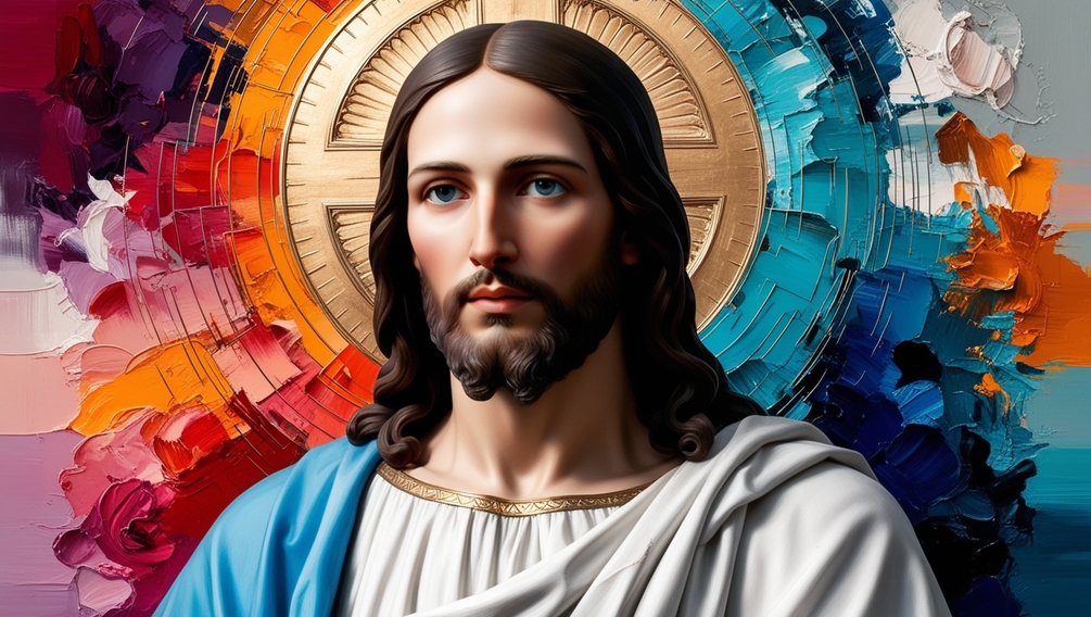 🎨 Dive into the Divine World of Abstract Expressionism with Lord Jesus 🌟
