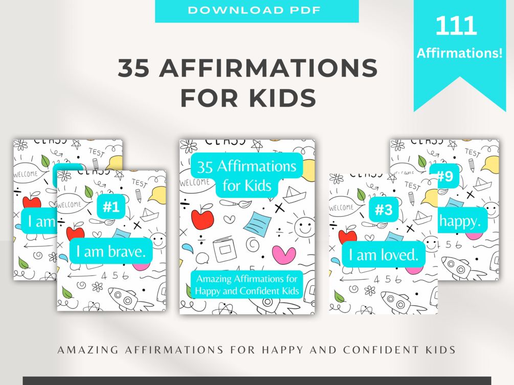 35 Affirmations for Kids , Motivate Affirmations, Inspiration for Kids ...