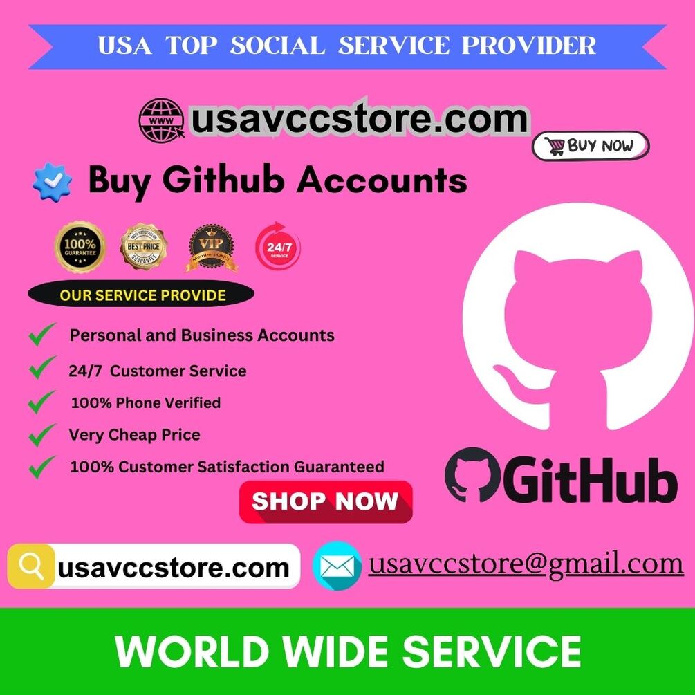 Buy Github Accounts with PVA Verification ( New & Old )