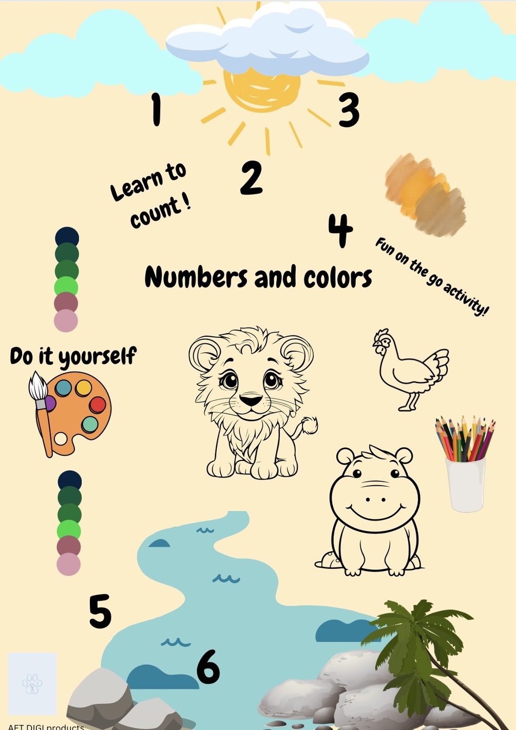 Numbers & Colors! A must have activity booklet for kids! Educational ...