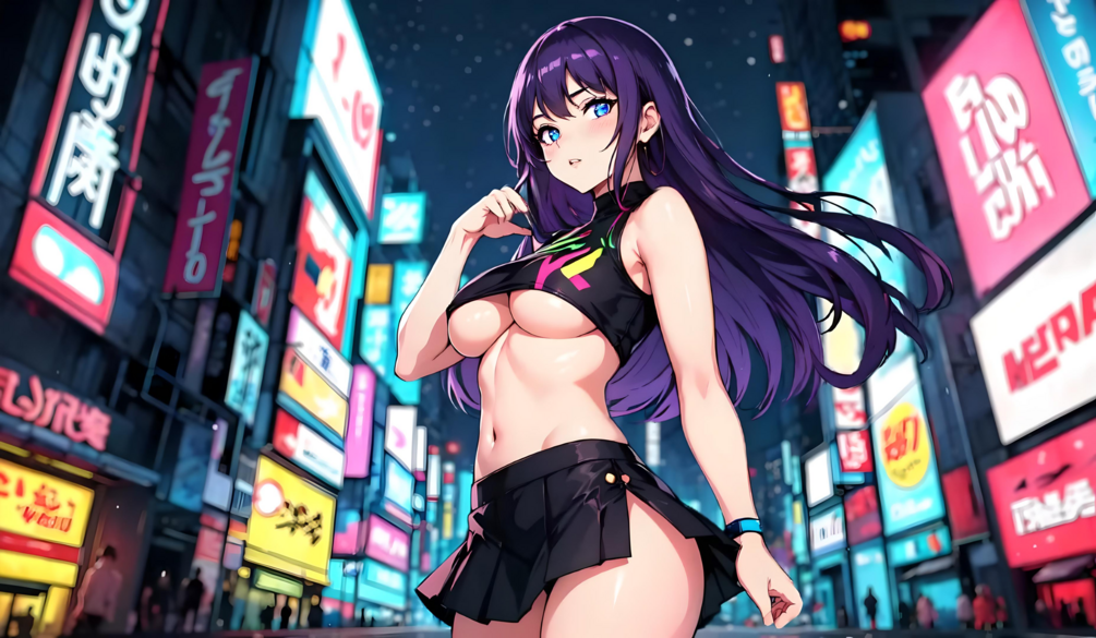 Violet Waifu 4k Desktop Wallpaper