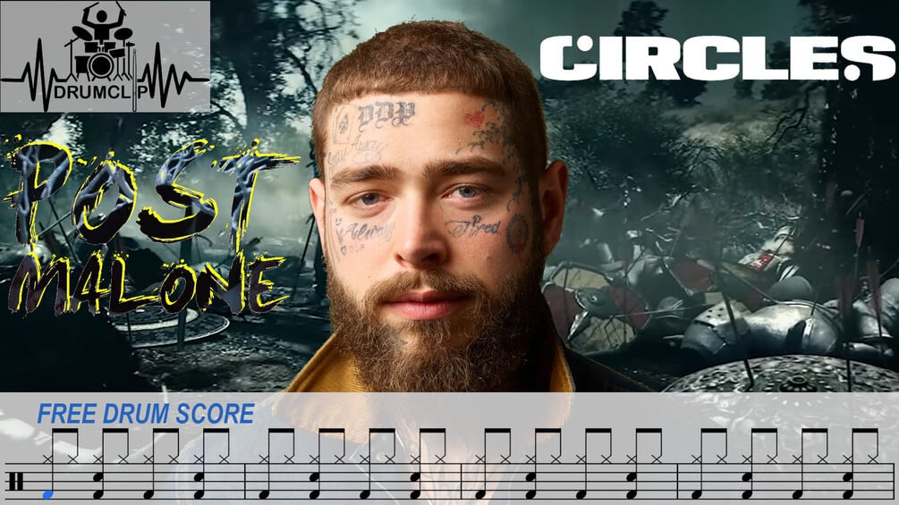 Post Malone - Circles (Drum Sheet Music)
