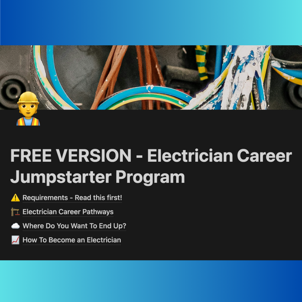 FREE Version - Electrician Career Jumpstarter Program