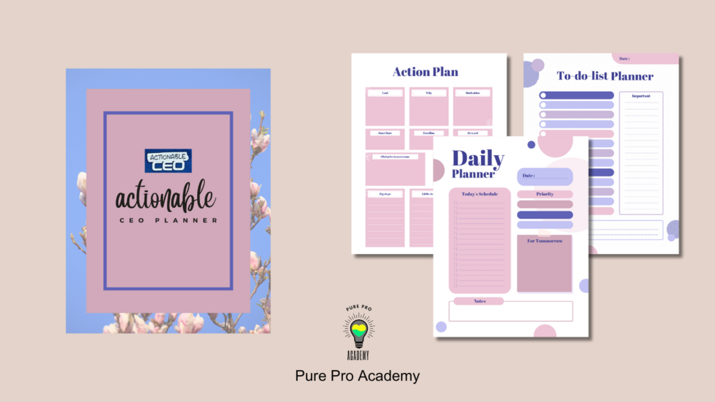 ACTIONNABLE CEO PLANNER