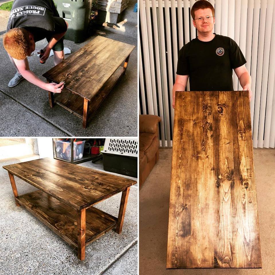 Emery's Rustic DIY Coffee Table