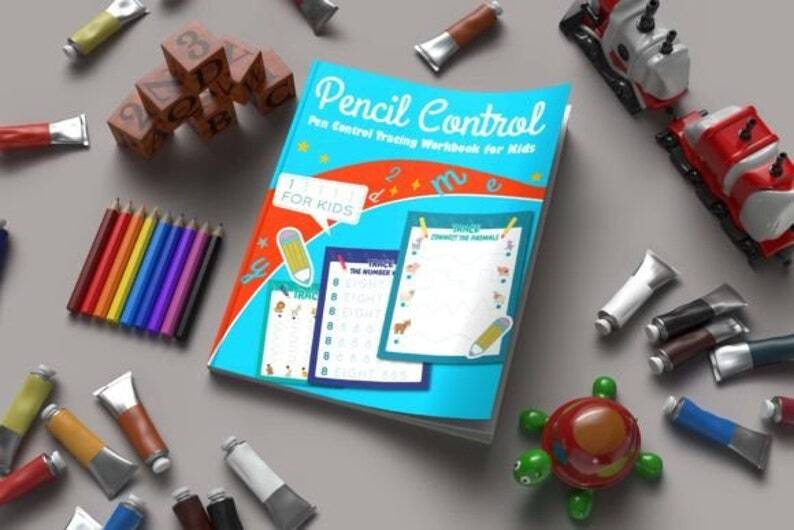 ️🧠 Pencil Control Workbook for Kids – Fine Motor Pre-Writing Practice ...