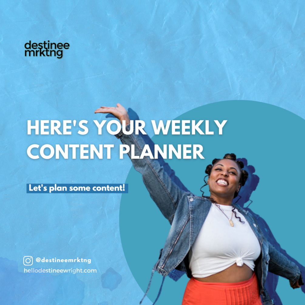 Weekly Content Planner For Brand Builders