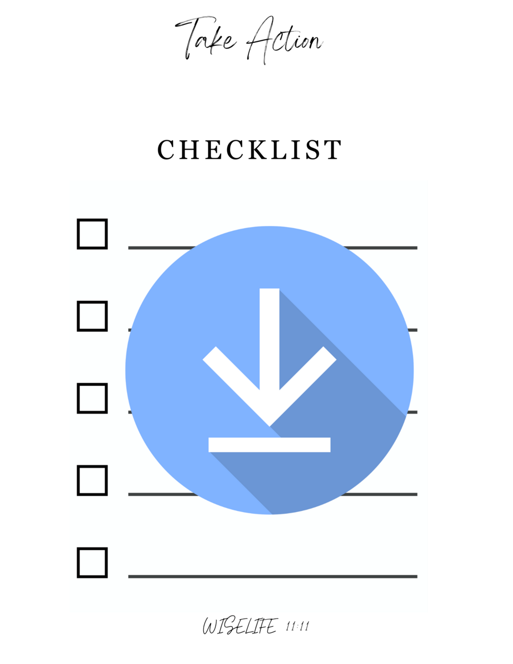 Take Action Manifesting Checklist