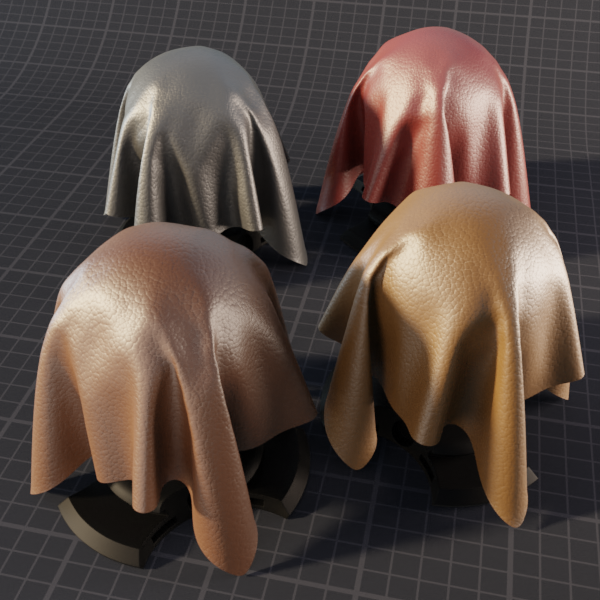 Procedural Polyurethane Leather Materials for Blender 3D