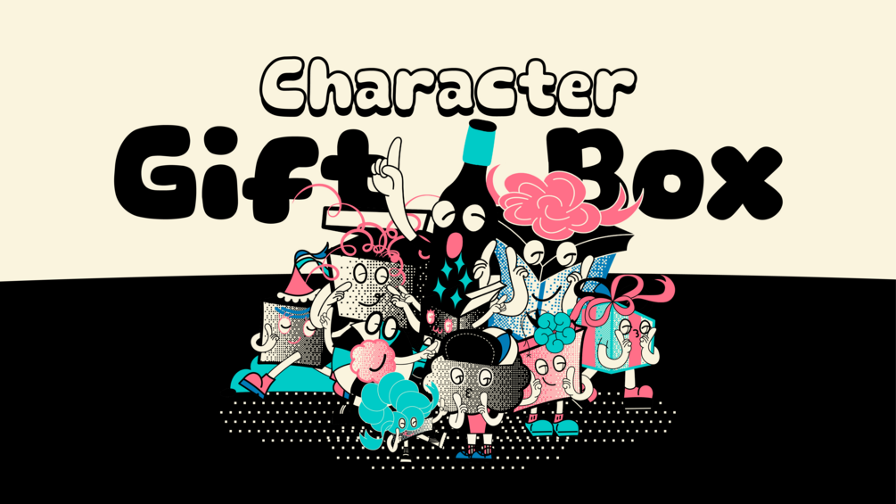 Gift Box Character.