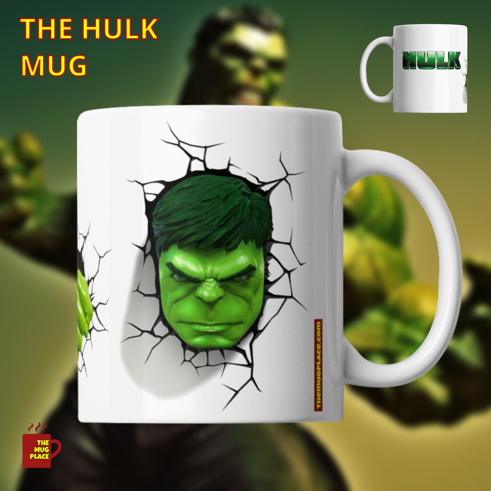 THE HULK MUG GIFT - Hulk Getting Out of a Mug - Superhero Gift