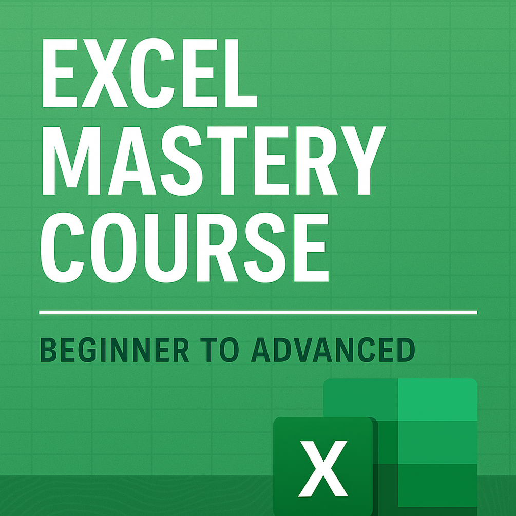 "WT SUNNY – Excel Mastery Course"