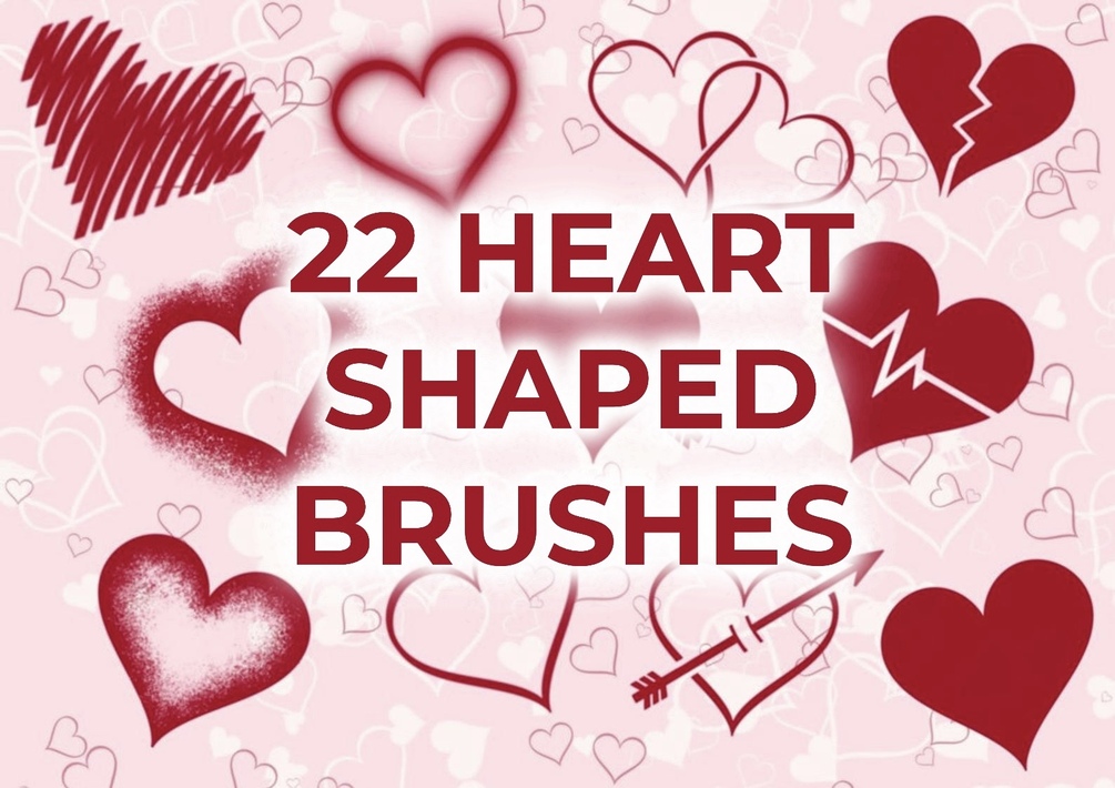 Heart Shaped Brushes - procreate