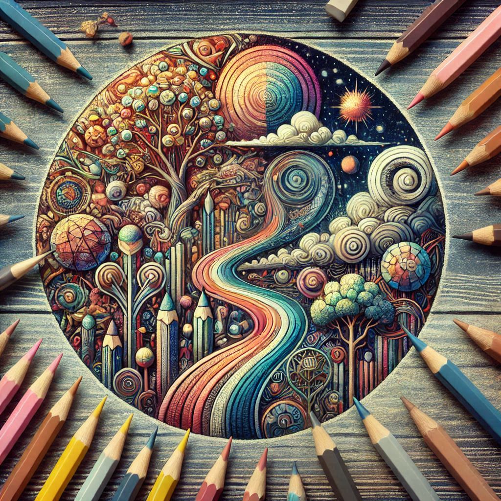 🌈 Vibrant Colored Pencil Drawings for Your Creative Masterpieces 🎨 #ColorfulArt #CreativeExpression