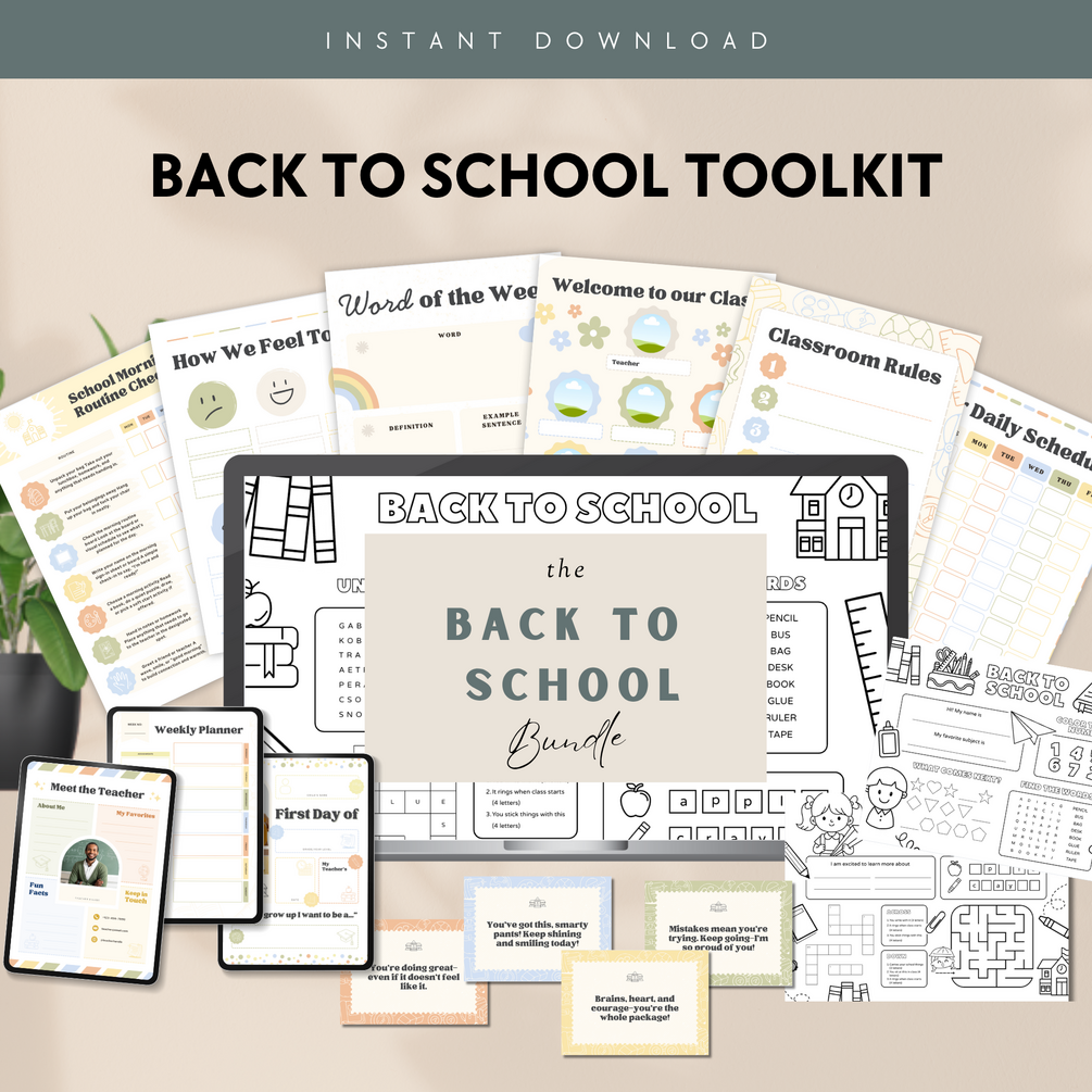 Back To School Toolkit Printable Templates