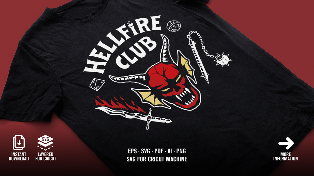 Hellfire Club Vector | SVG for Cricut machine (eps, svg, pdf, ai, png)