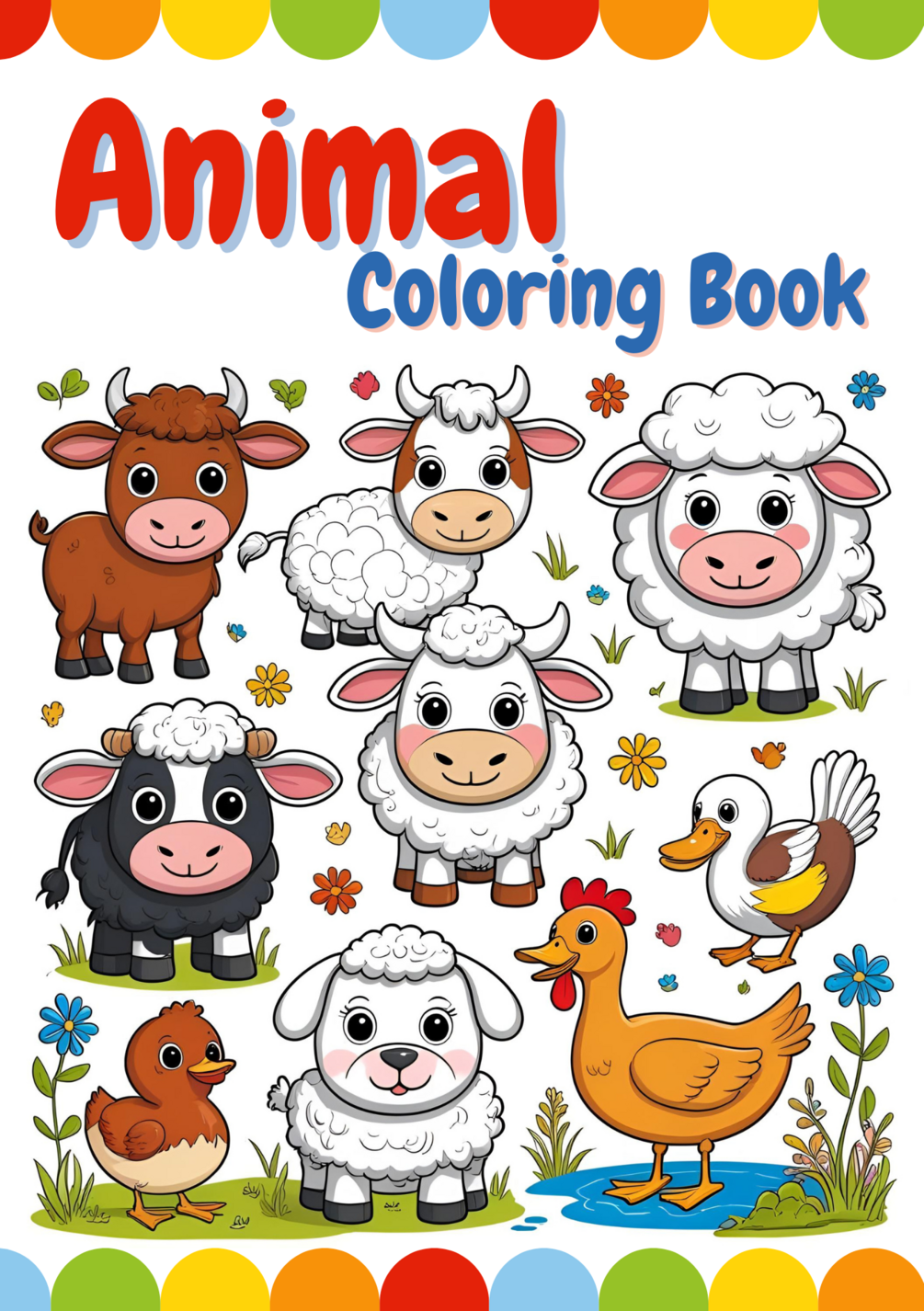 Animal Coloring English Booklet