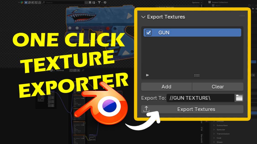 BSDF Texture Exporter for Blender 4.0+