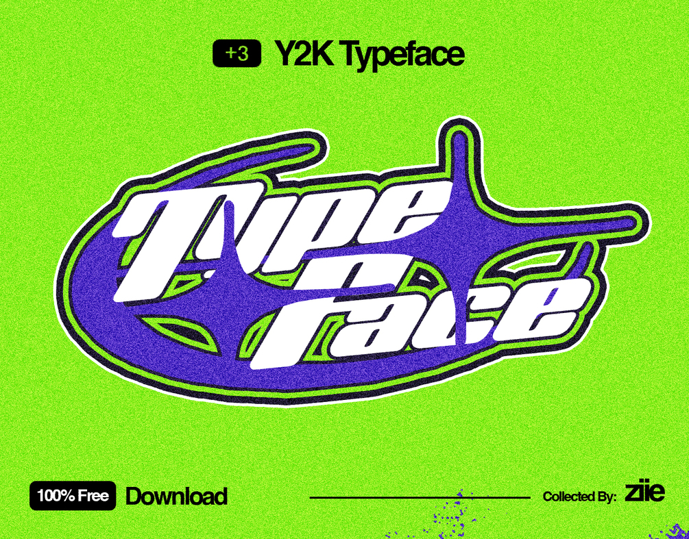 +3 Y2k Typeface Free