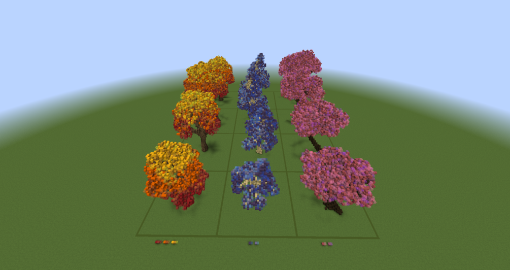 [Minecraft] Map Assets - Vibrant Trees