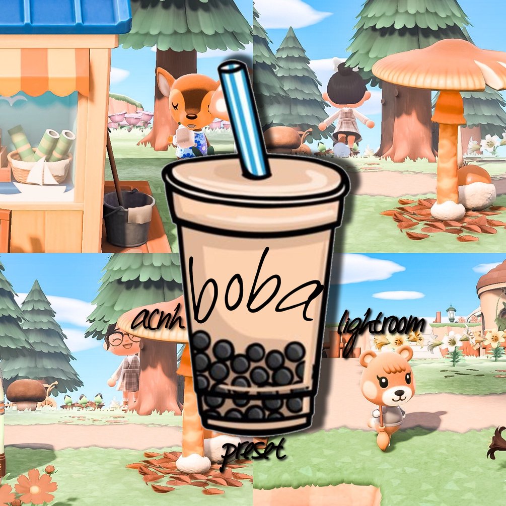ACNH Mobile Lightroom Preset - Boba