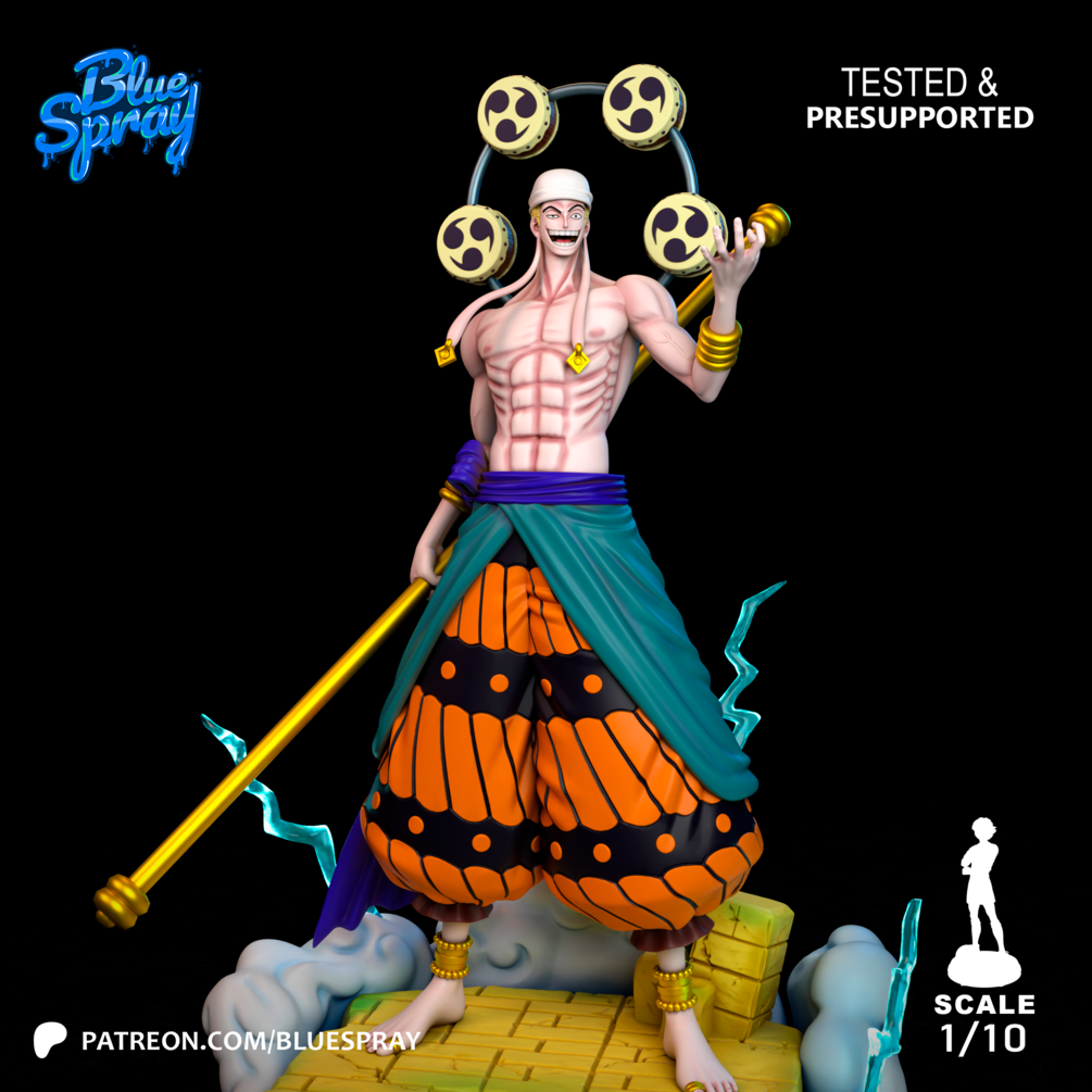Enel Sculpture (One Piece ) - BlueSpray3D Models