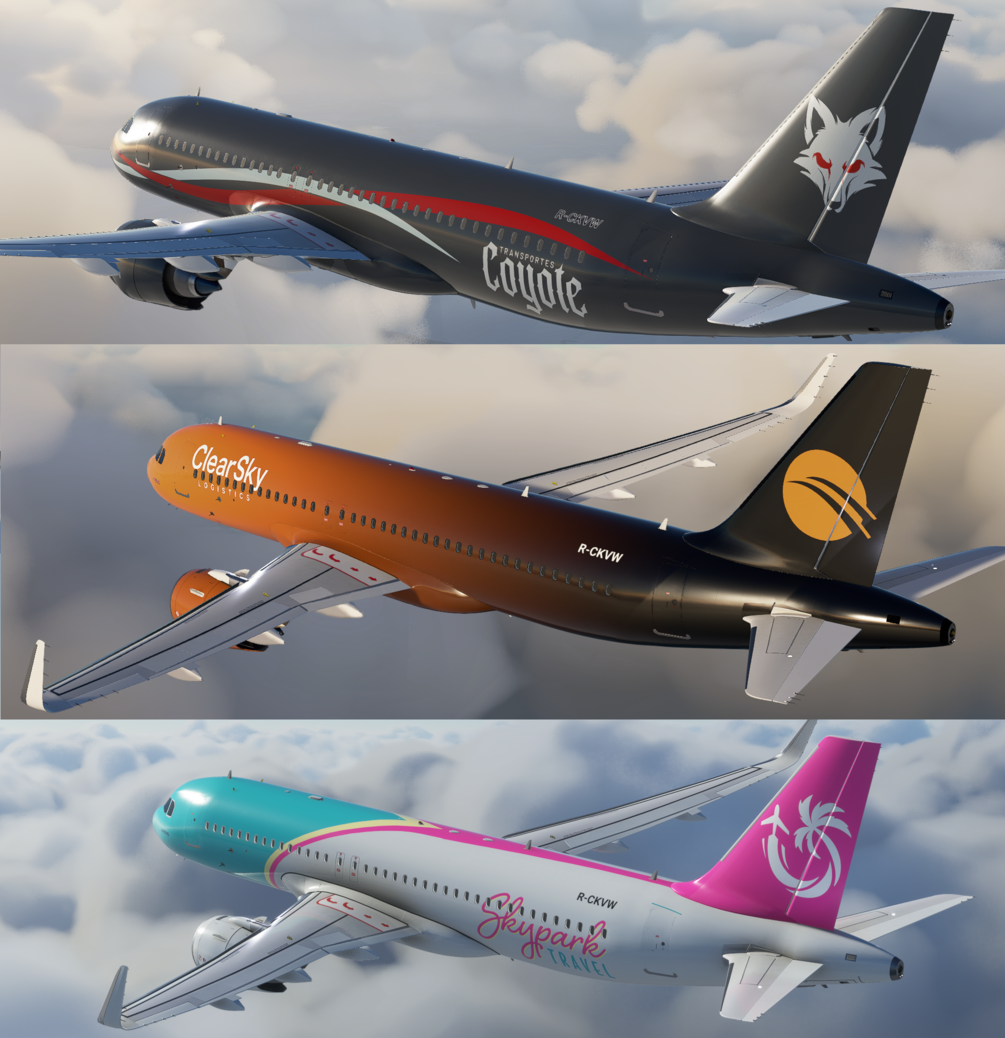The Skypark Airbus A320 (FBW) Livery Pack