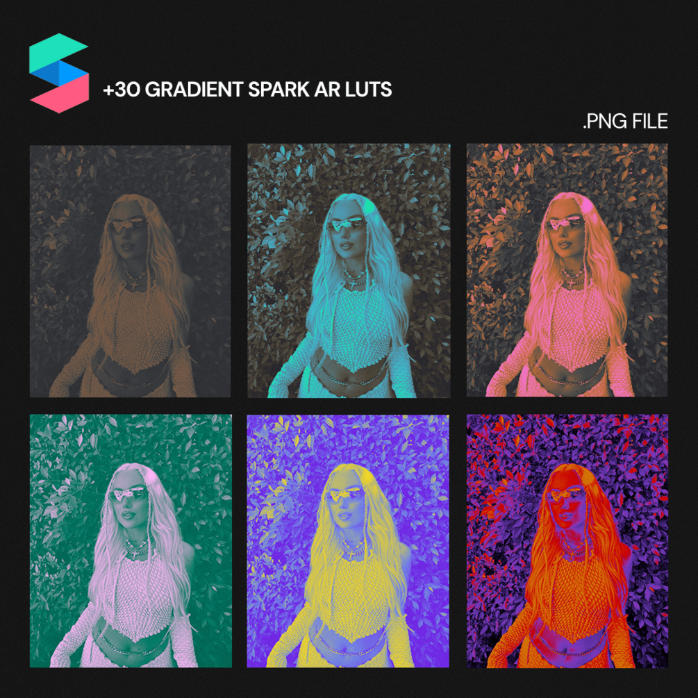 +30 GRADIENT SPARK AR LUTs