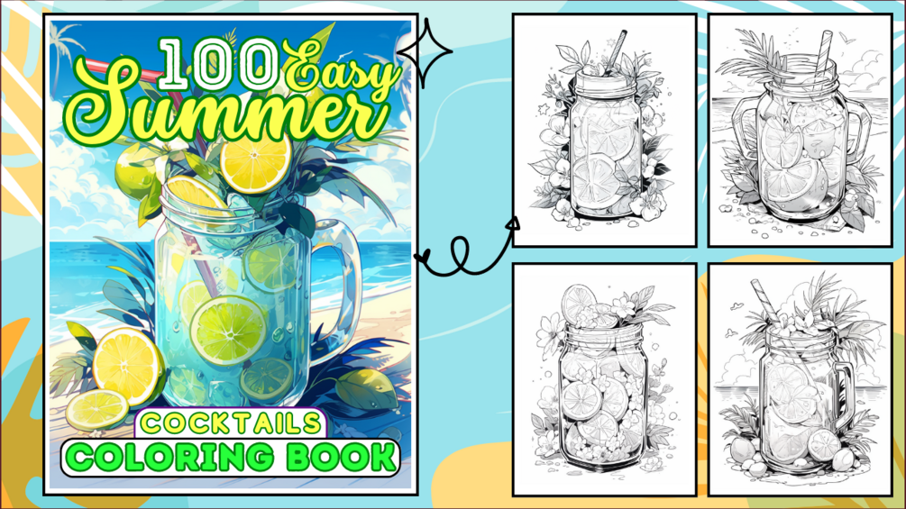 Summer 🟢FREE PDF🟢Coloring Pages - mojito mojito mocktail - summer drink ...
