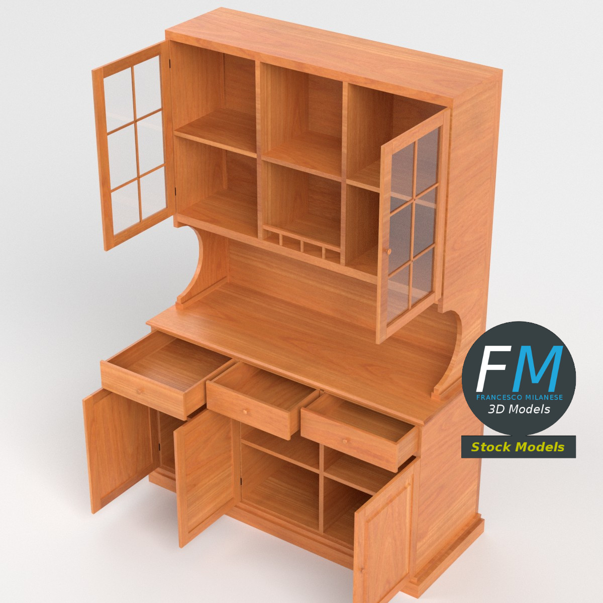 3D MODEL - Kitchen cupboard 2