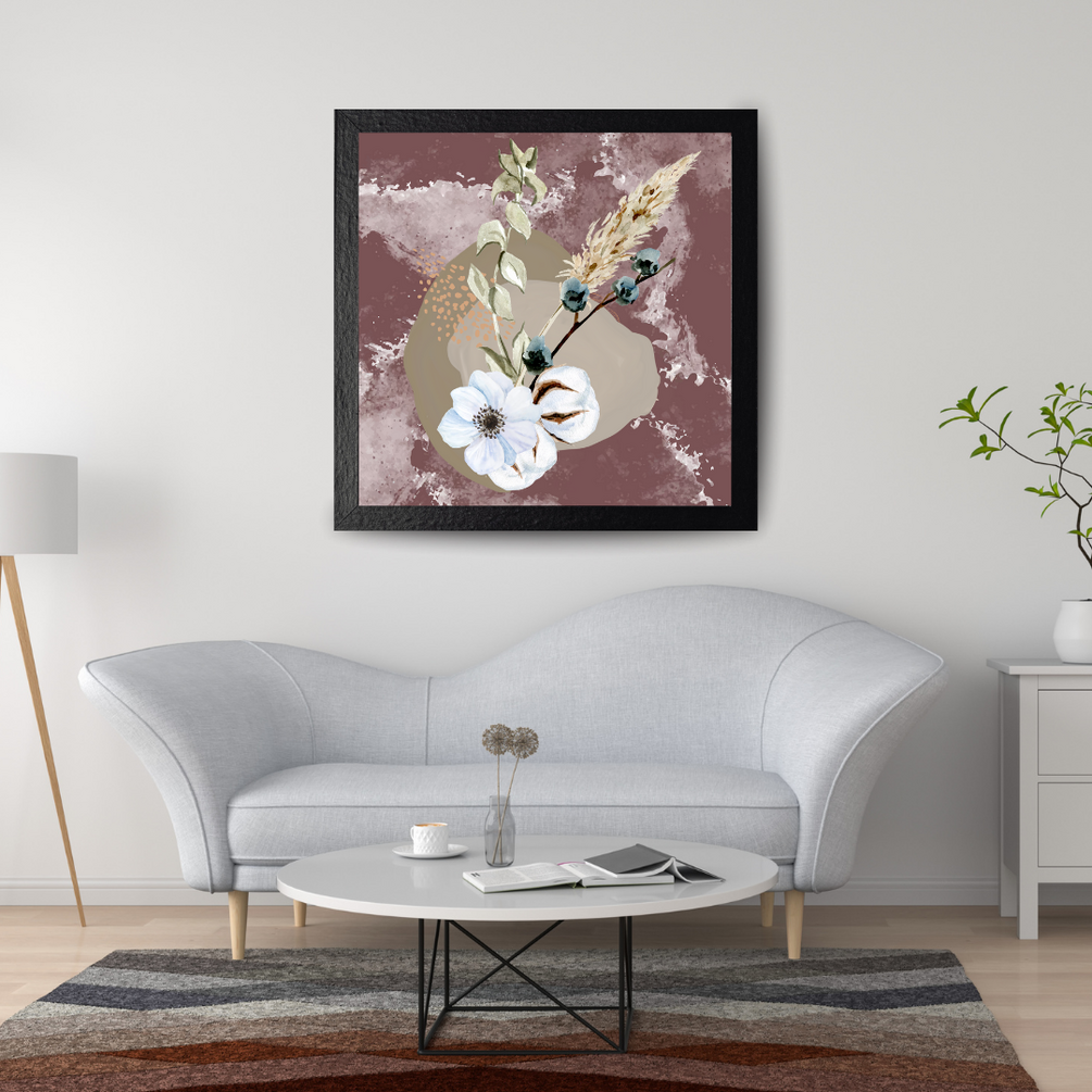 Neutral Floral Printable Wall Art | Boho Botanical Home Decor