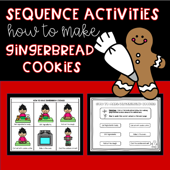 How to Make Gingerbread Cookies Sequence Activities for Preschool ...