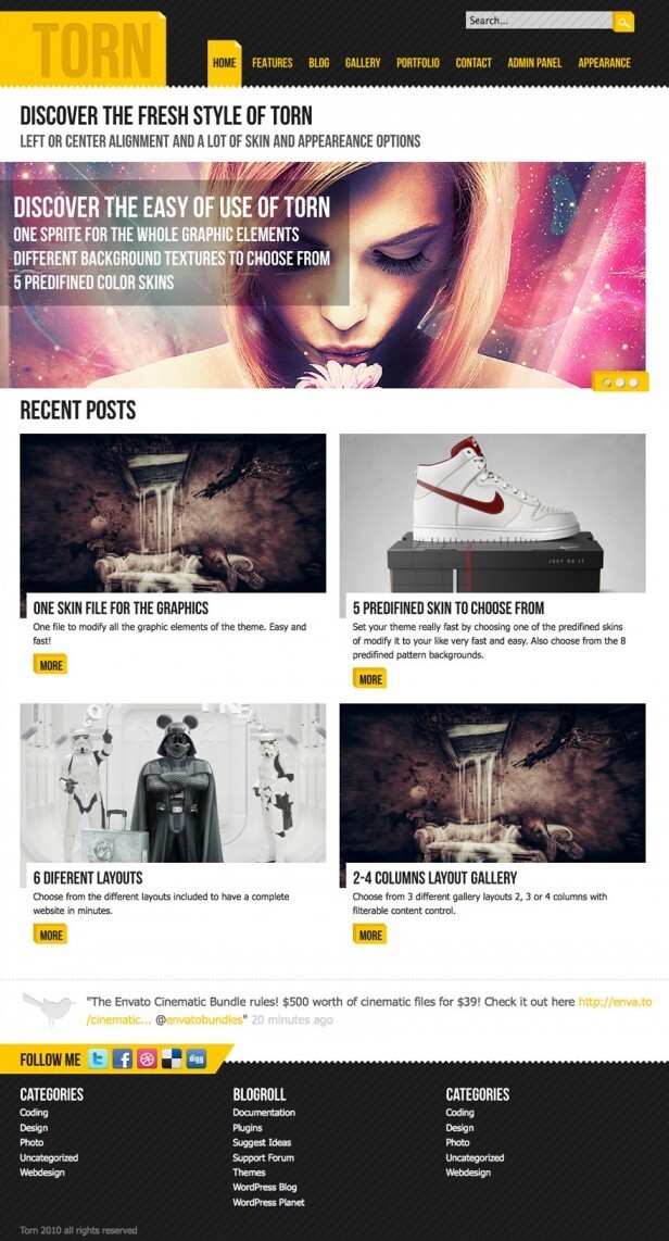 Torn - HTML5 Template and PSD
