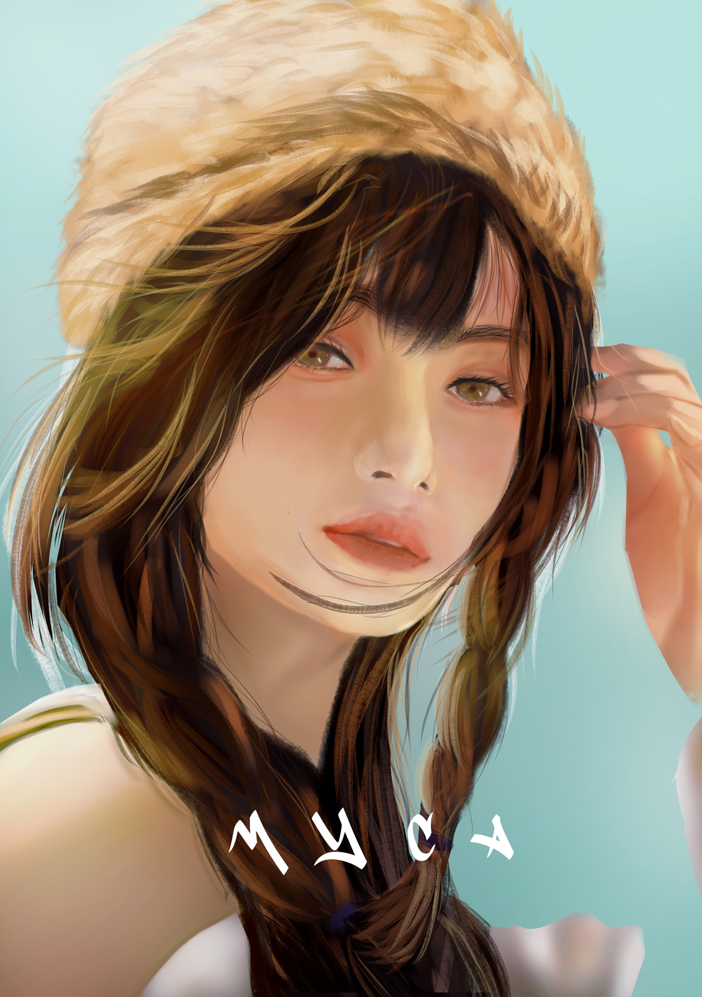 Portrait Digital Painting 1 .PSD + Drawing Process Video