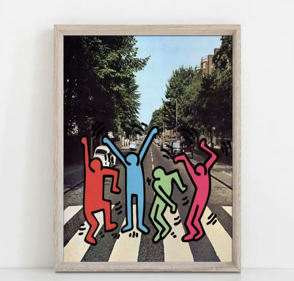 Keith Haring Canvas Poster, Room Decoration, No Frame