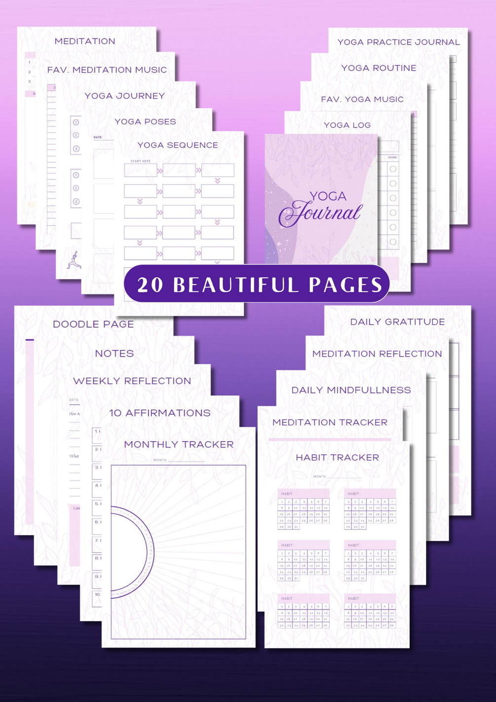 Yoga Journal printable