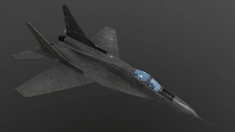 Realistic 3D Fighter Jet Model – Stealth Aircraft (Game Ready / VFX Asset)
