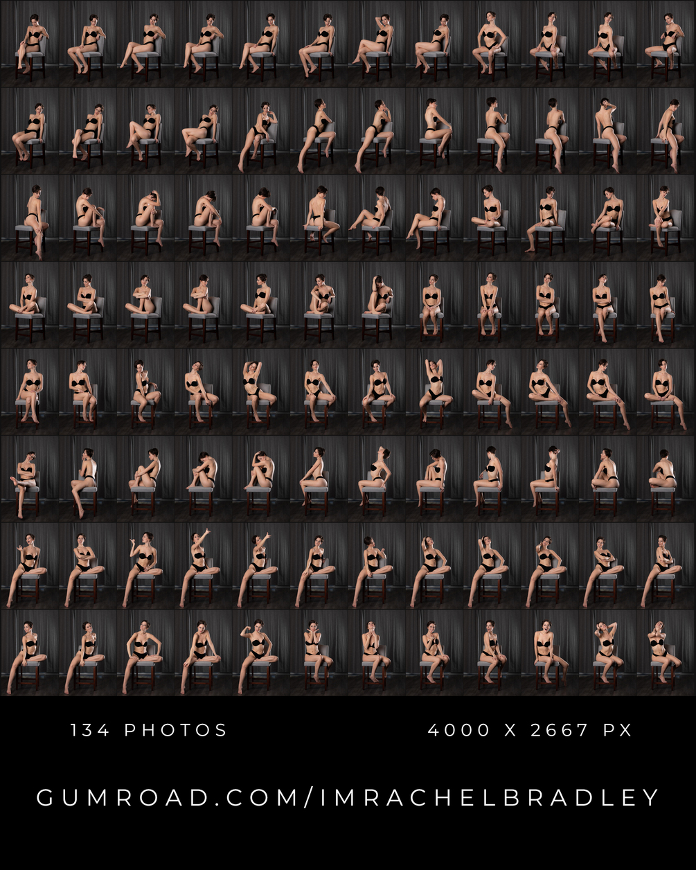 Seated Pose Pack - Pose Reference for Artists
