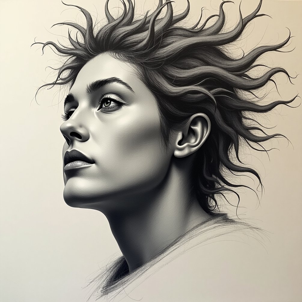 🎨 Experience the Beauty of AI Digital Wall Art with Stunning Portraits 🖼️