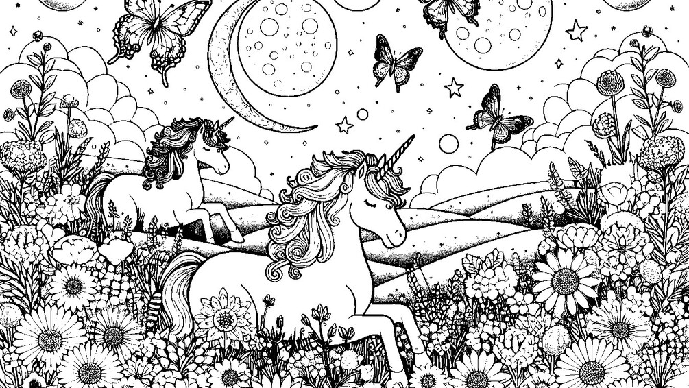 30+ Coloring Pages of Unicorns | Printable Art for Adults & Younger ...