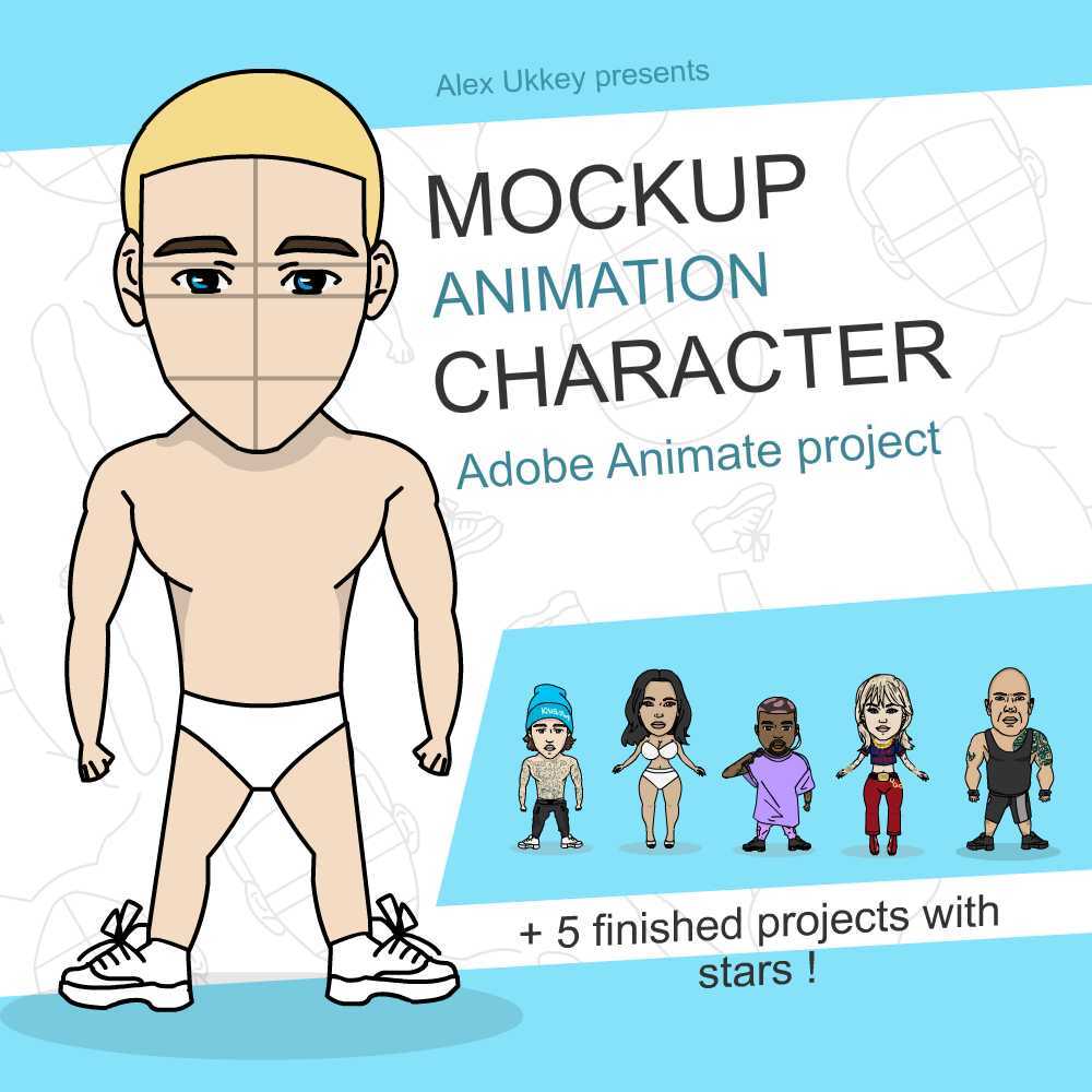 Mockup animation character